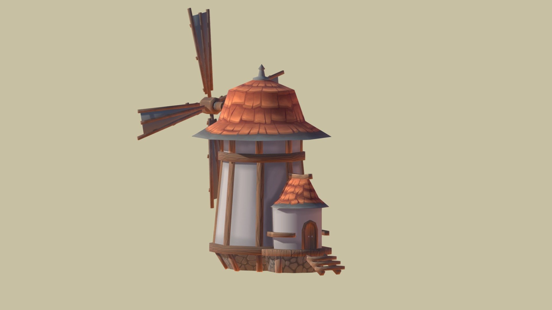 Windmill - 3D model by ARTODYTO [5ac9e8d] - Sketchfab