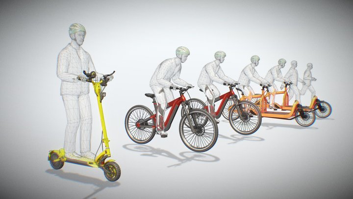 Cyclist 3D models - Sketchfab