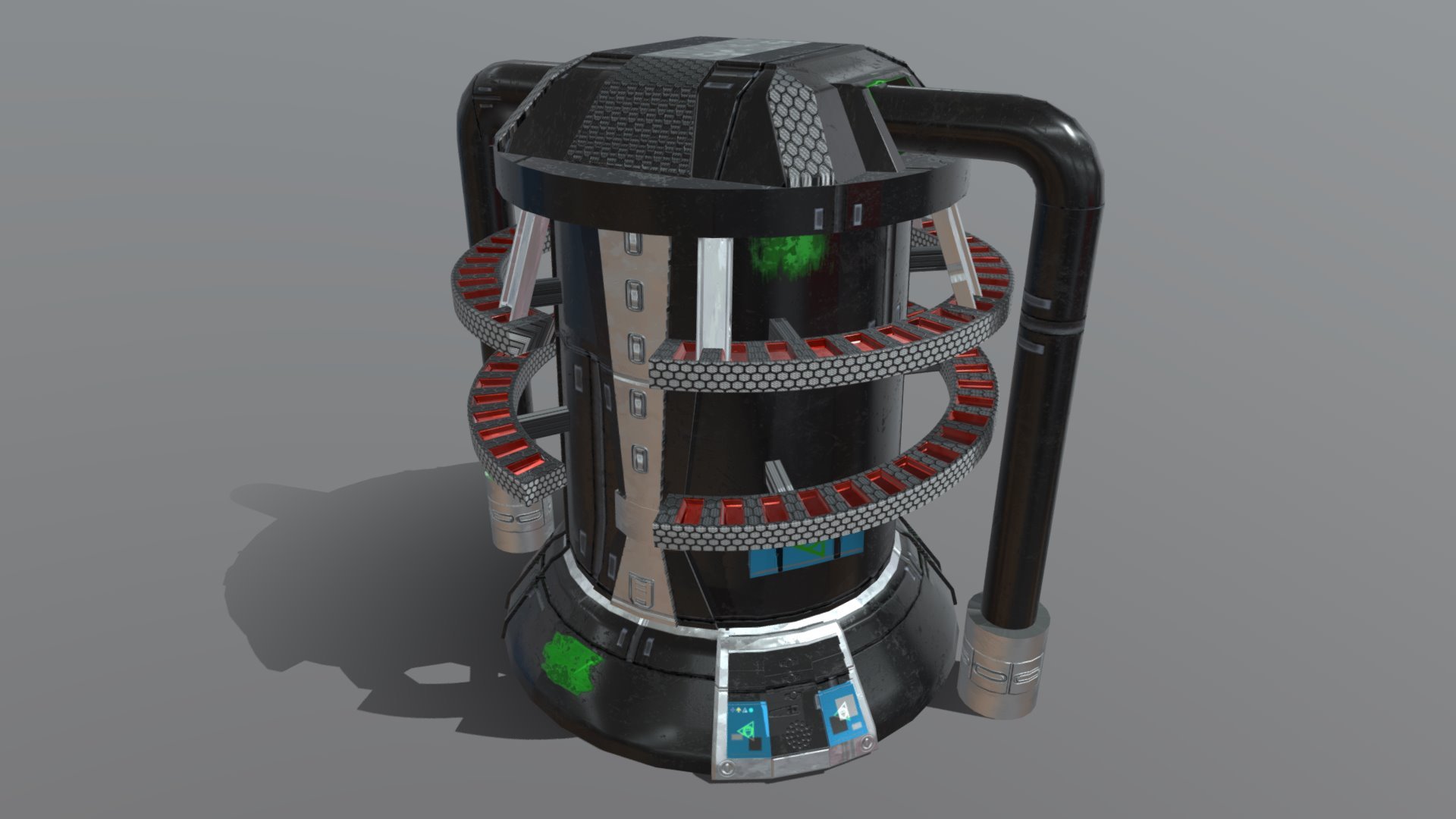 Scifi Experimantal Energy Reactor - 3D model by aporr [5acae7f] - Sketchfab