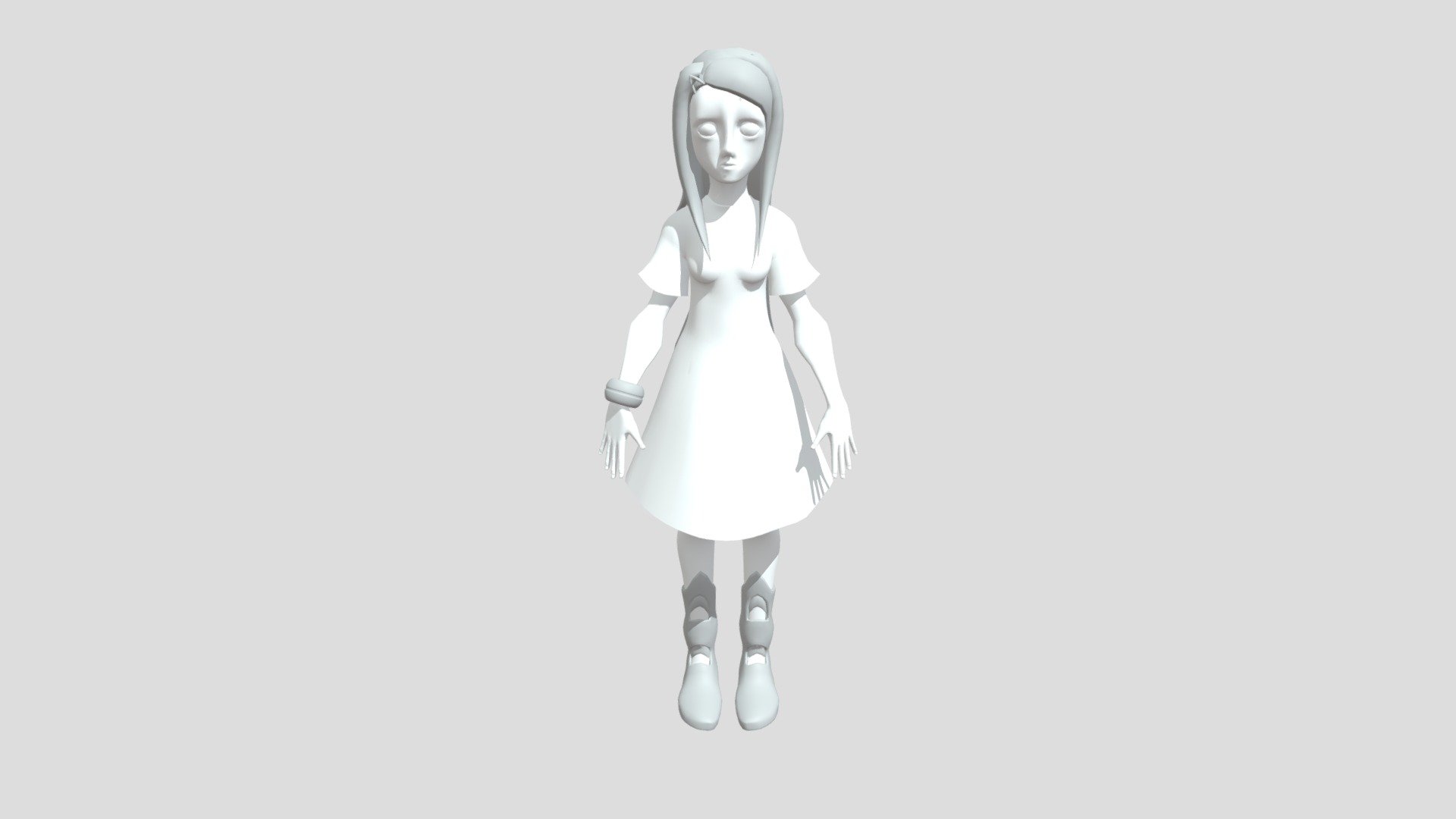 Character model girl - 3D model by Hanis Elias (@NHanis) [5acb6e1 ...