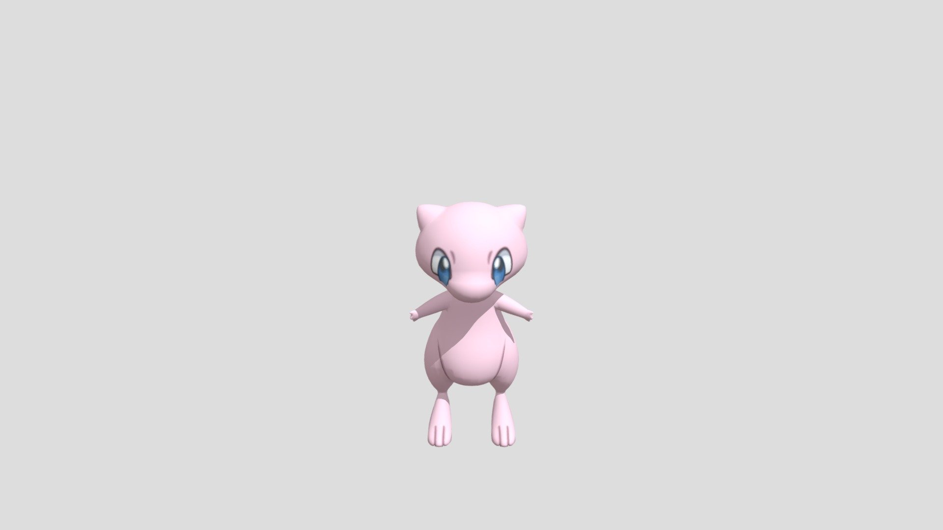 Mew Model - Download Free 3D model by AbsolMoonWolf [5acd365] - Sketchfab
