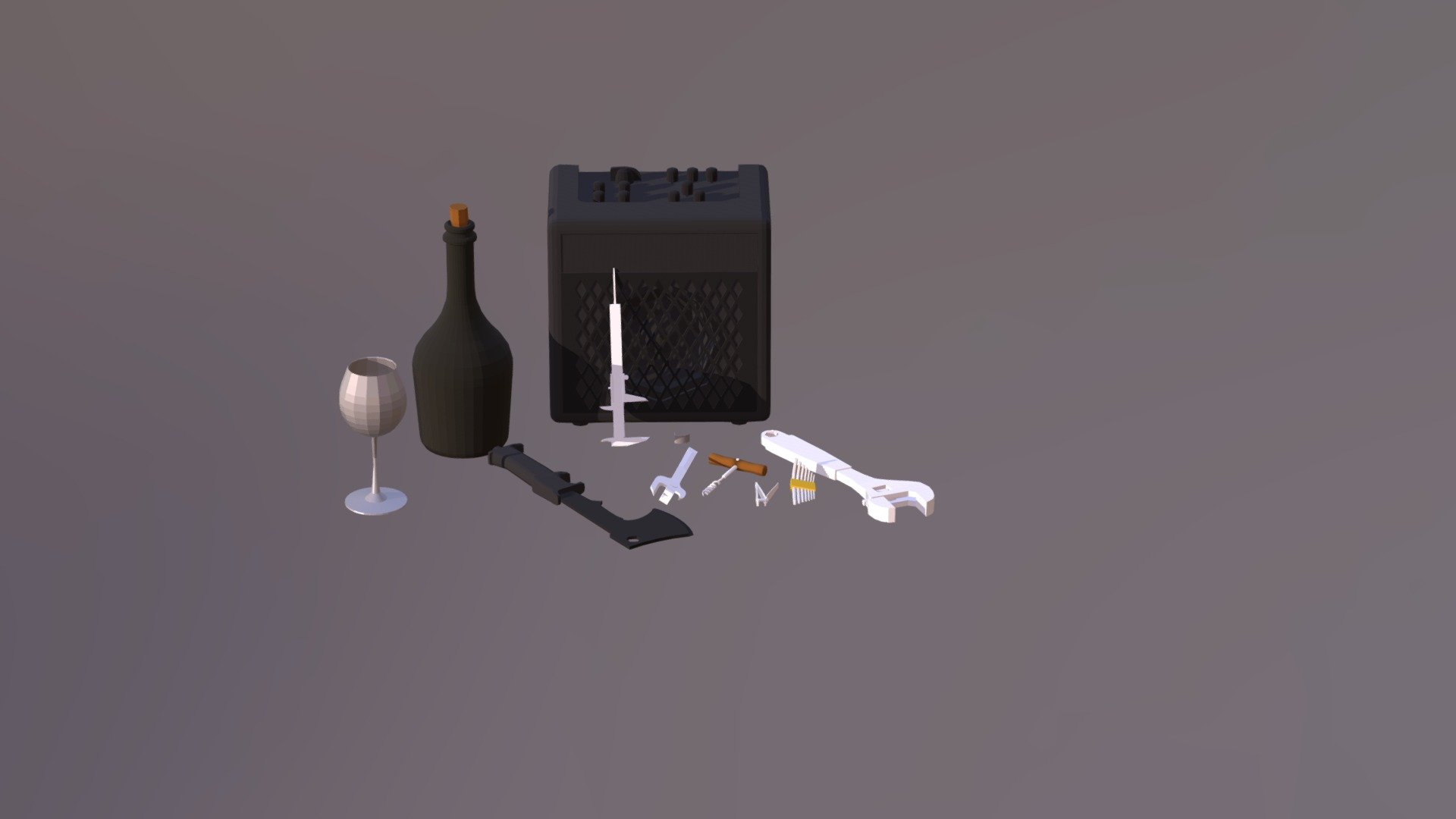 10 Items - Download Free 3D model by qoopper [5acfb18] - Sketchfab