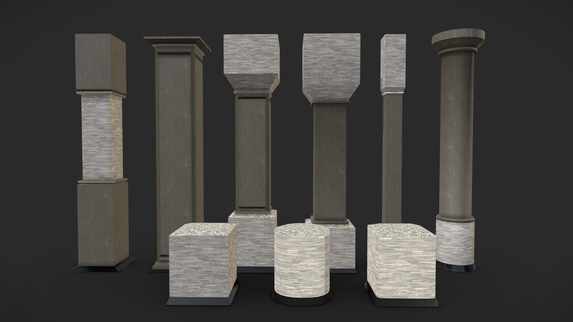 Pillar Pack - Buy Royalty Free 3D model by Unreal Designer ...