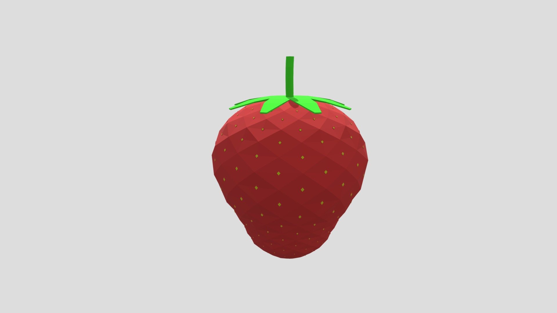 Low Poly Cartoon Strawberry - Buy Royalty Free 3D model by chroma3d ...