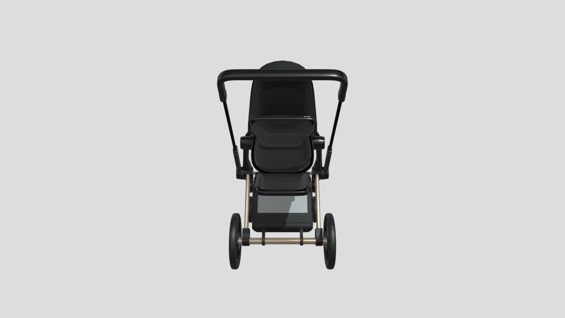 Cybex Priam 2019 Complete Stroller Rosegold - Buy Royalty Free 3D model ...