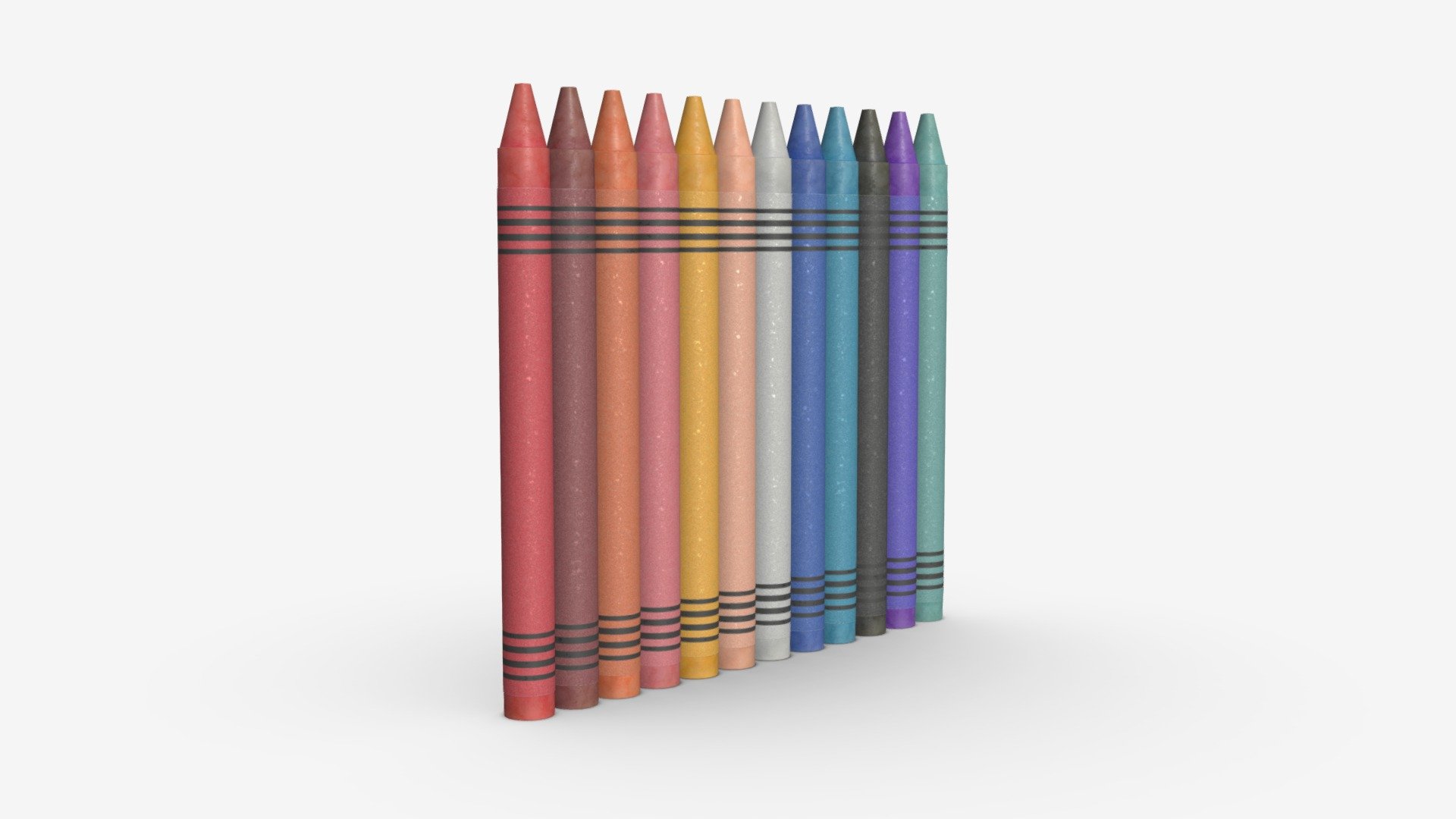 Crayon set - Buy Royalty Free 3D model by HQ3DMOD (@AivisAstics ...