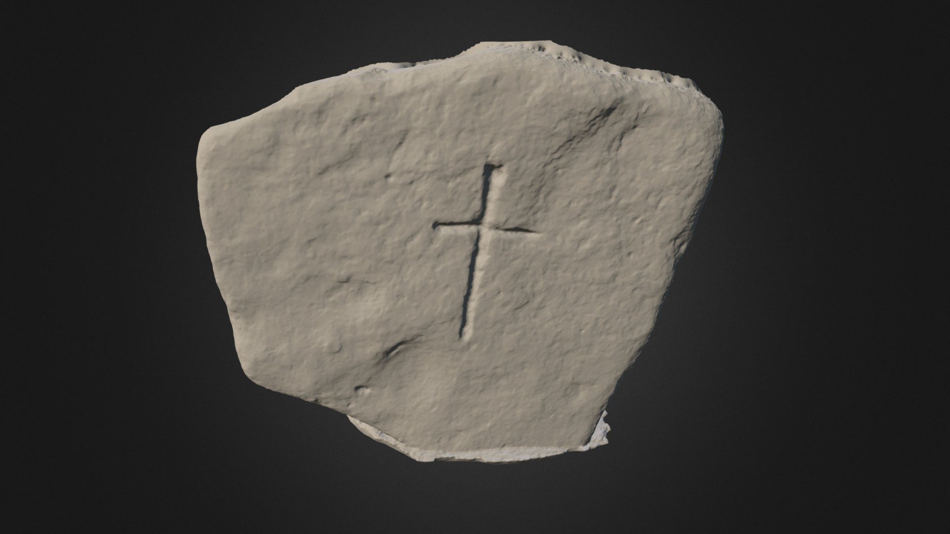 Cloontuskert - Cross Inscribed Stone 1 - Download Free 3D model by ...