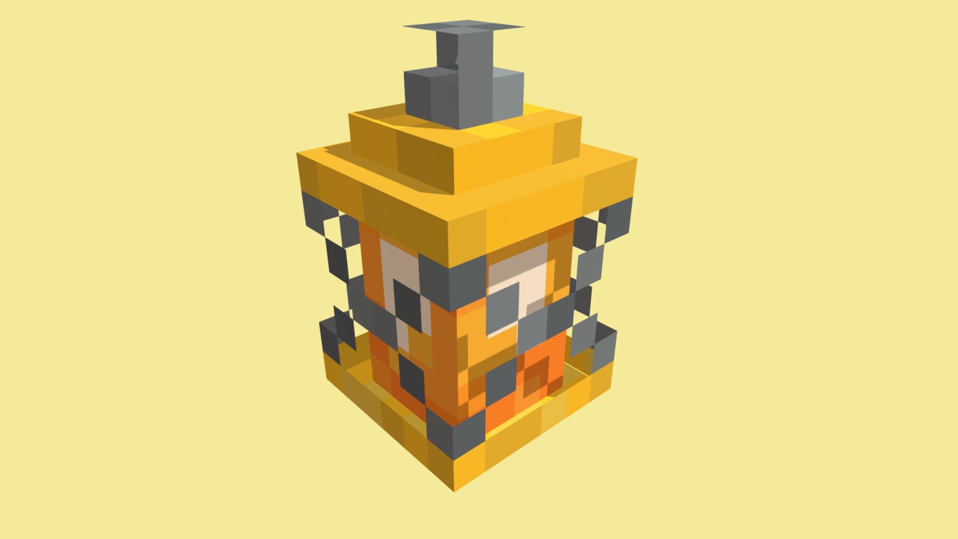 Golden Lantern for Minecraft - 3D model by CKostis (@KostisMalade ...