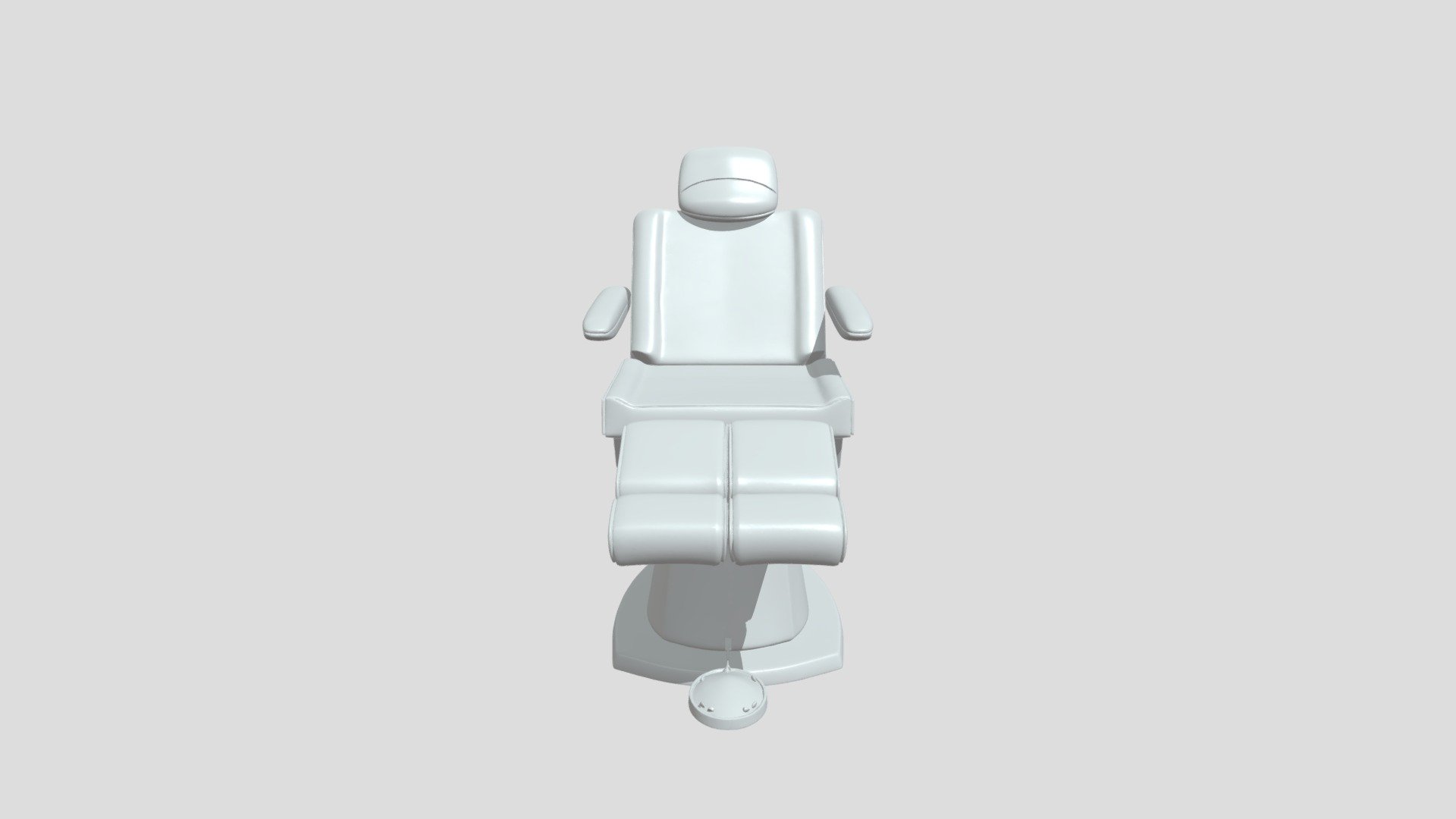 Red adjustable medical or massage chair - 3D model by estudiodecosalud ...