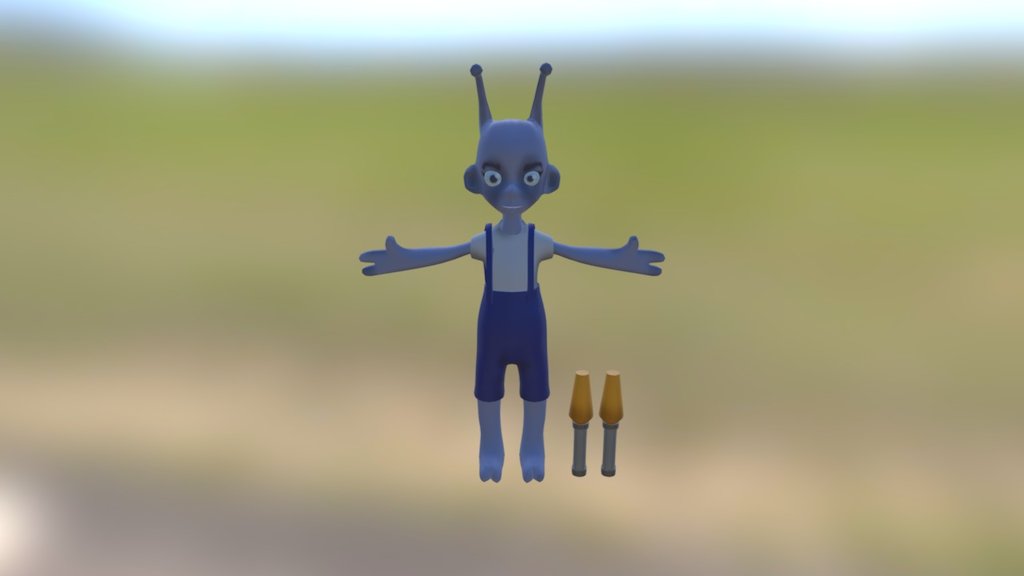 Alien Girl Model - 3D model by FWIJohnson [5adf0fc] - Sketchfab
