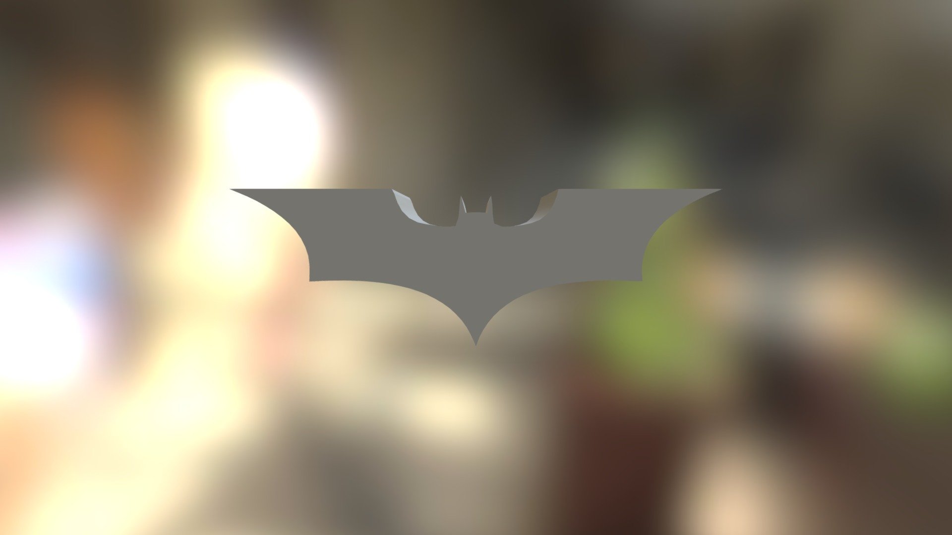 Dark Knight Logo - 3D model by anthonqui [5ae0b78] - Sketchfab