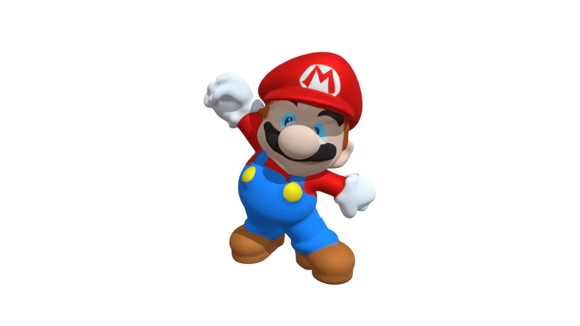Animated plumber with a moustache and red cap - 3D model by teoradaelli ...