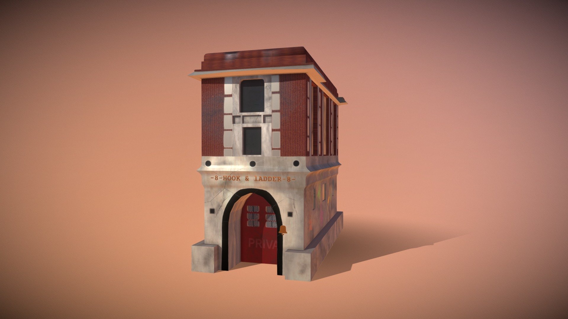 ghostbuster building - 3D model by tdup17 [5ae2f98] - Sketchfab