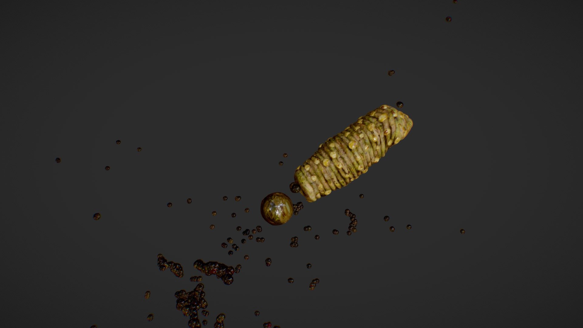 Alien Caterpillar (less mucus) - 3D model by Virtua Con (@virtuaCon ...