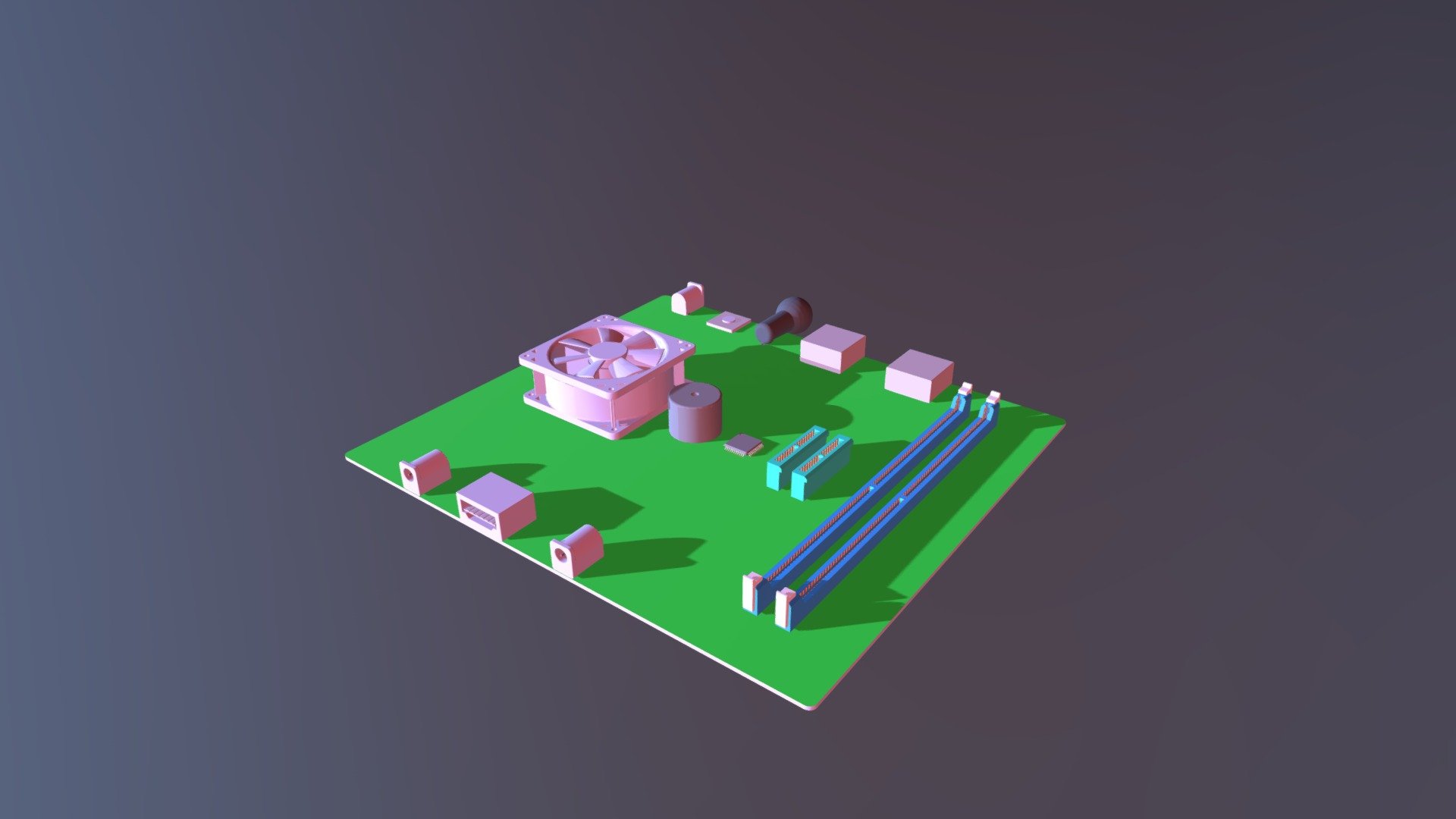 Electronic Chip - 3D model by mali68347 [5ae8997] - Sketchfab