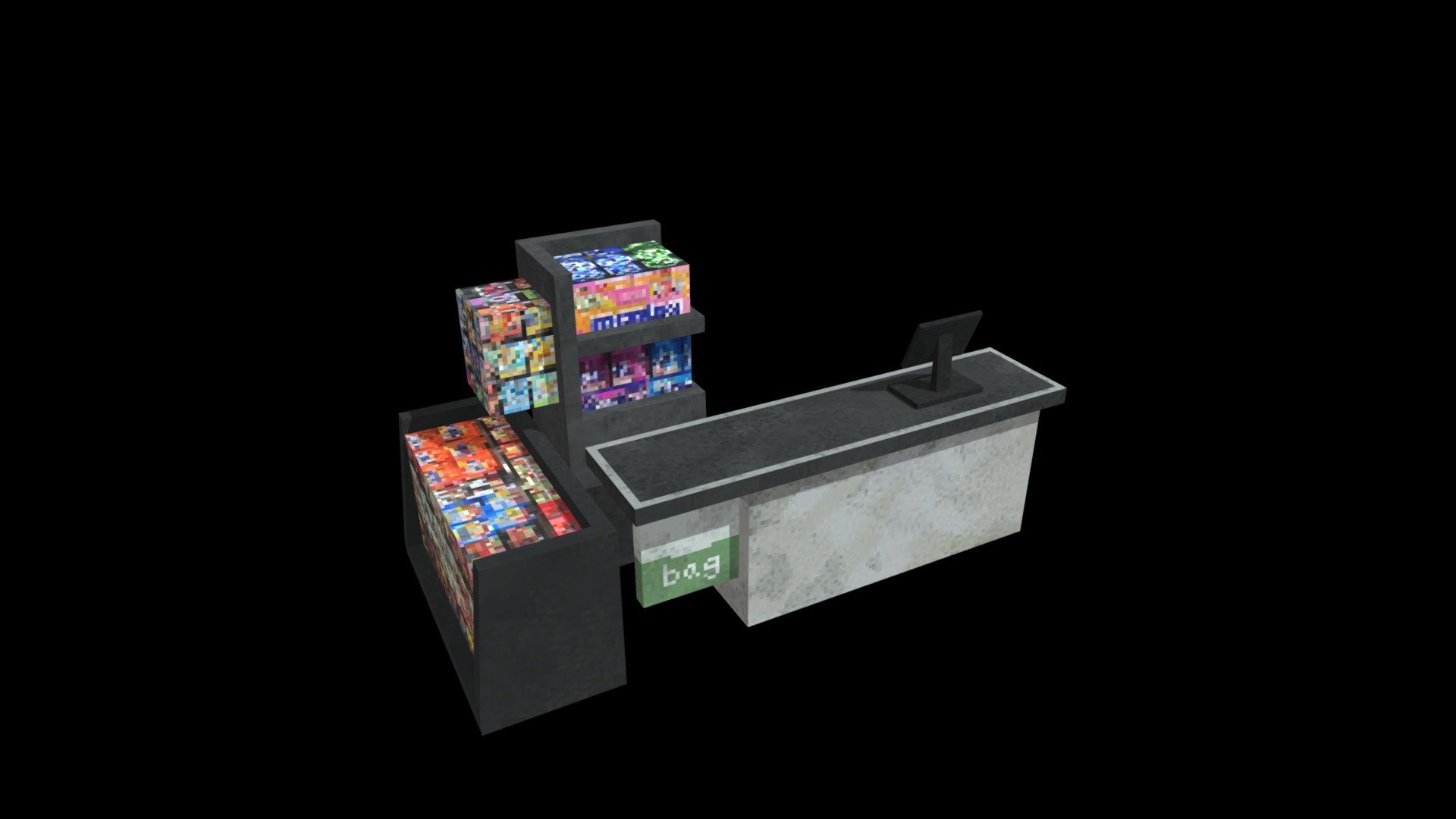 psx cashier stand - Download Free 3D model by Brainsick Games ...