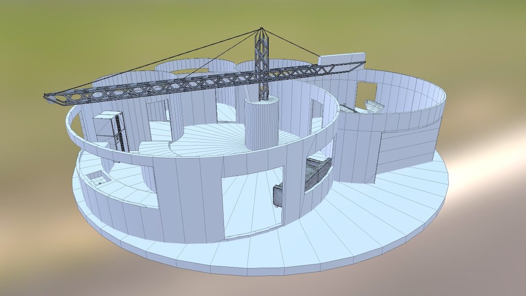 Round House With 3D Printer - 3D model by tourdimensional [5ae9e5b ...