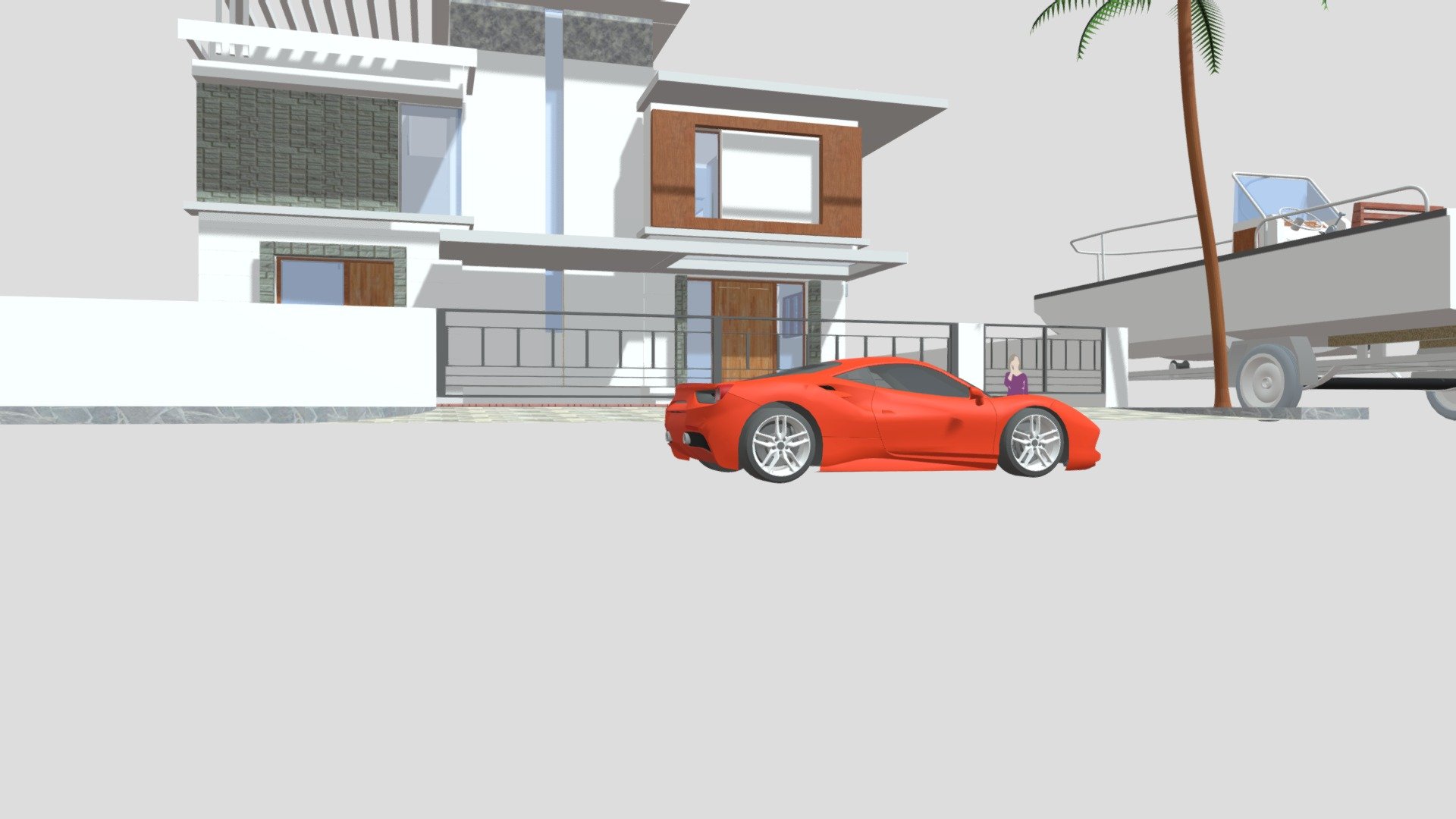 Miami_house - 3D model by mahmoudidris678 [5aea61a] - Sketchfab