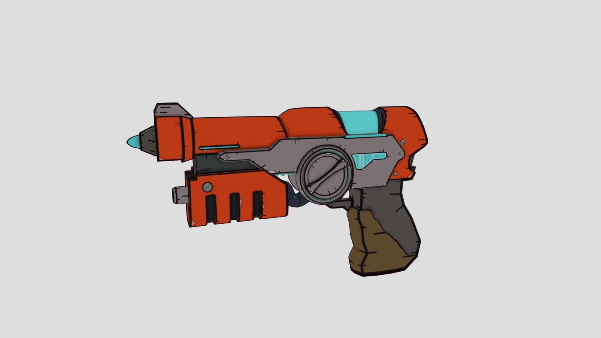 stylized gun - 3D model by VoloshkovePole [5aeab48] - Sketchfab