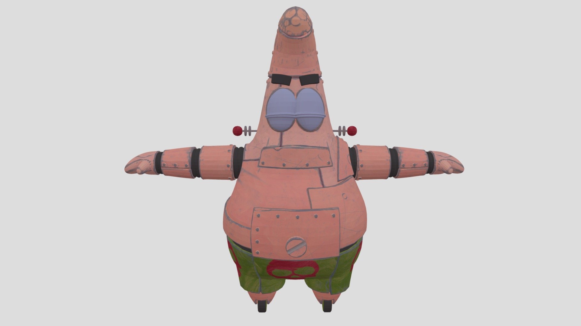 BFBBR - Robo Patrick - Download Free 3D model by SMF Features Developed ...