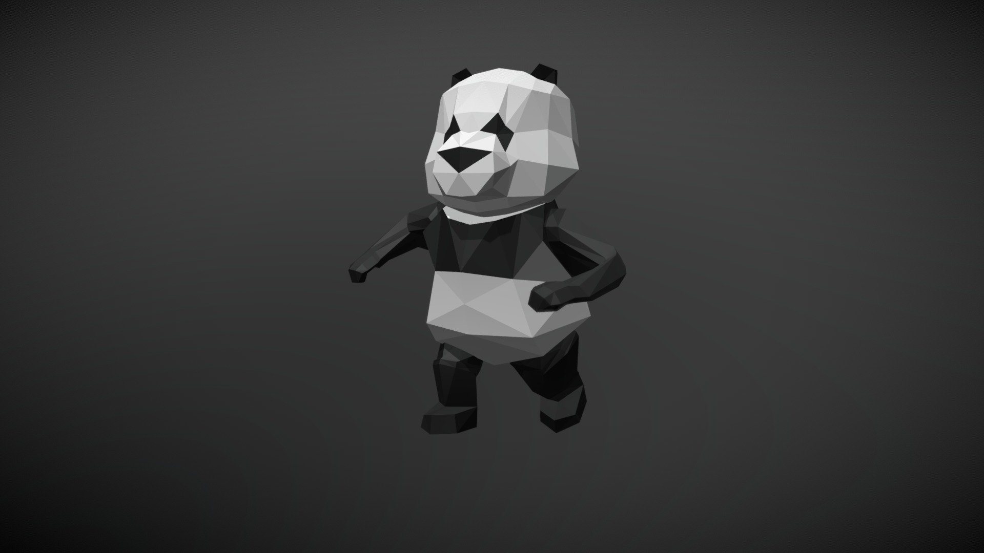 Low Poly Panda - run animation - 3D model by PhilippO [5aee701] - Sketchfab