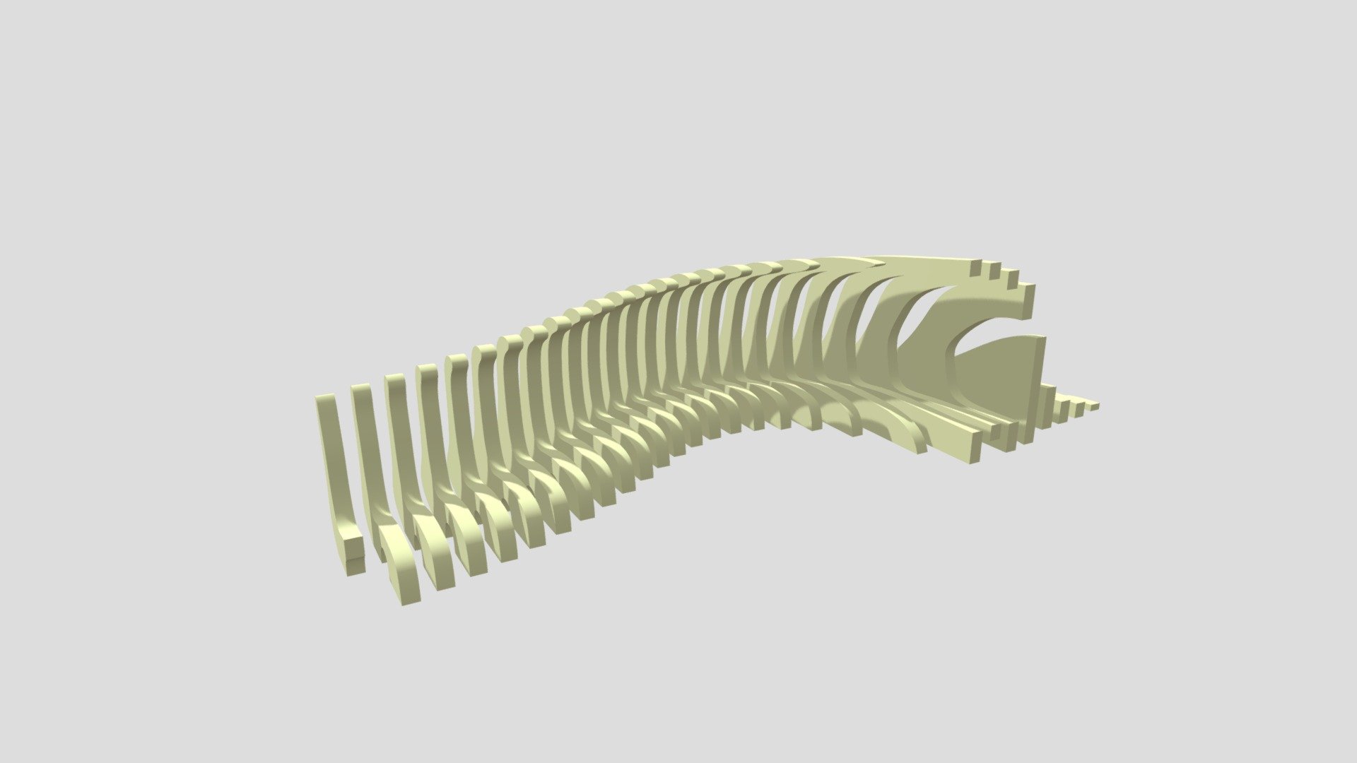 shell bench - 3D model by Adam David (@pennyweightTechnology) [5aef7cf ...
