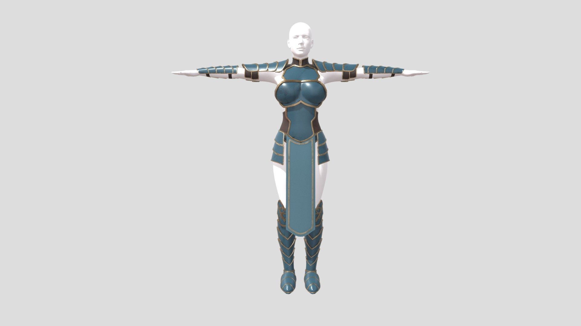 Procedural female armor test 4 - Download Free 3D model by ghostnoface ...