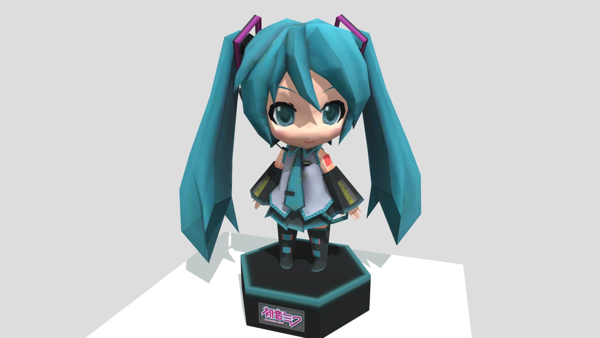 hatsune-miku-chibi-w-stand - 3D model by PURIN UwU (@lukamiku) [5af0970 ...