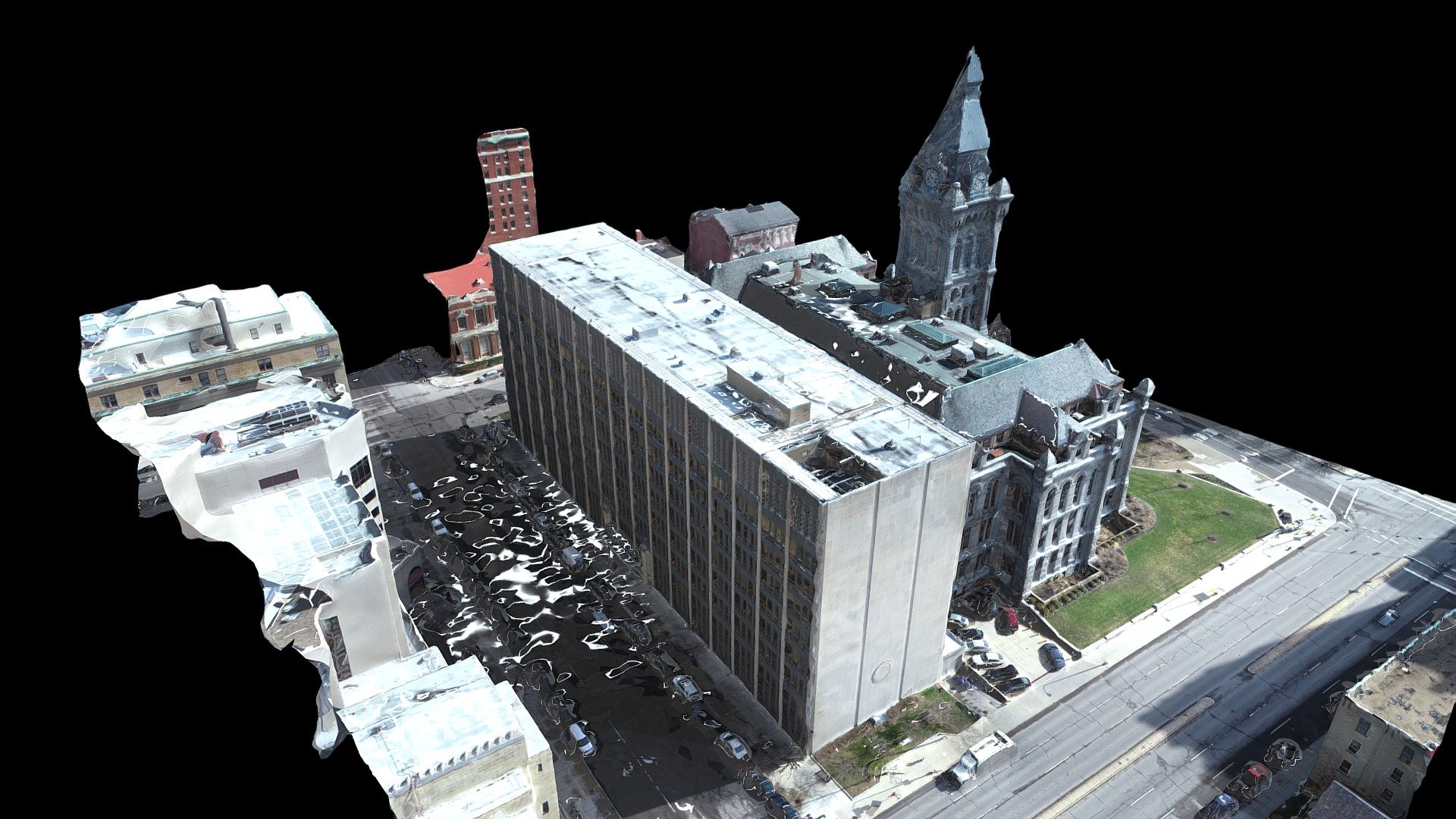 Erie County Courthouse - 3D model by EagleHawk (@eaglehawkllc) [5af14e1 ...