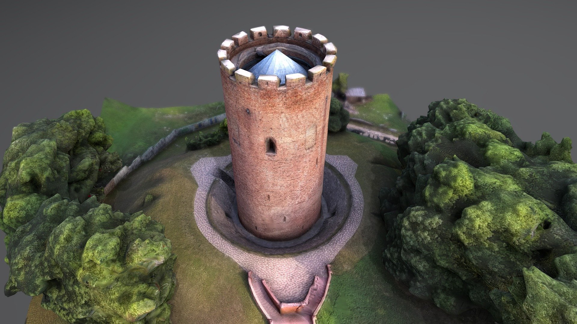 The Kamenets tower - Download Free 3D model by andrey_R [5af31e1] - Sketchfab
