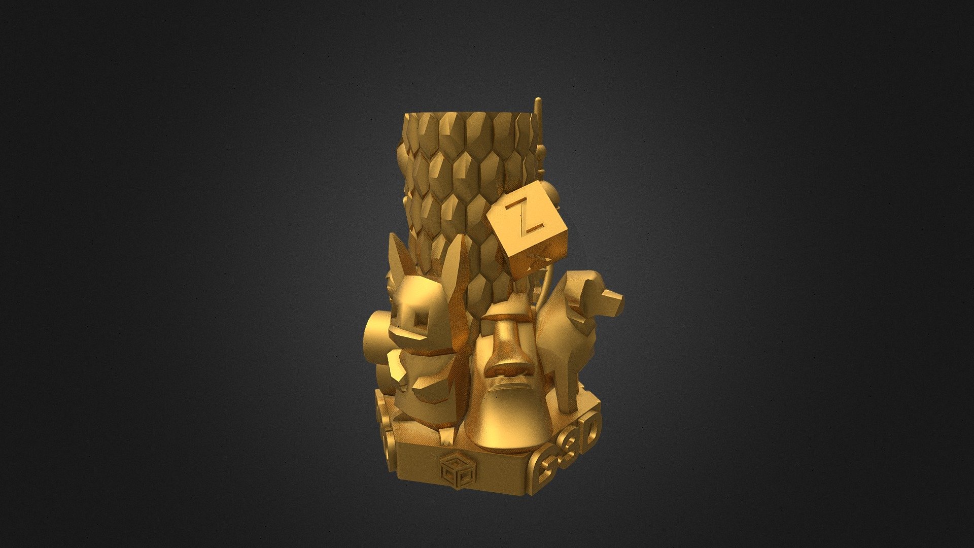 TROPHY PRINTER GRAMMY AWARDS 3D G3D PRO - Download Free 3D model by ...