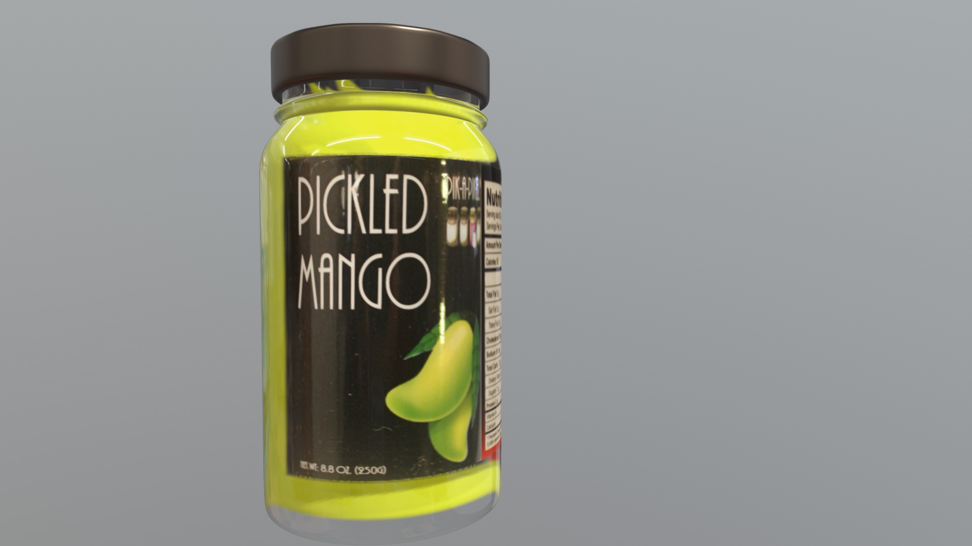 Sangkutsa's Pickled Mango (jar) - 3D model by Jerry Espinocilla ...