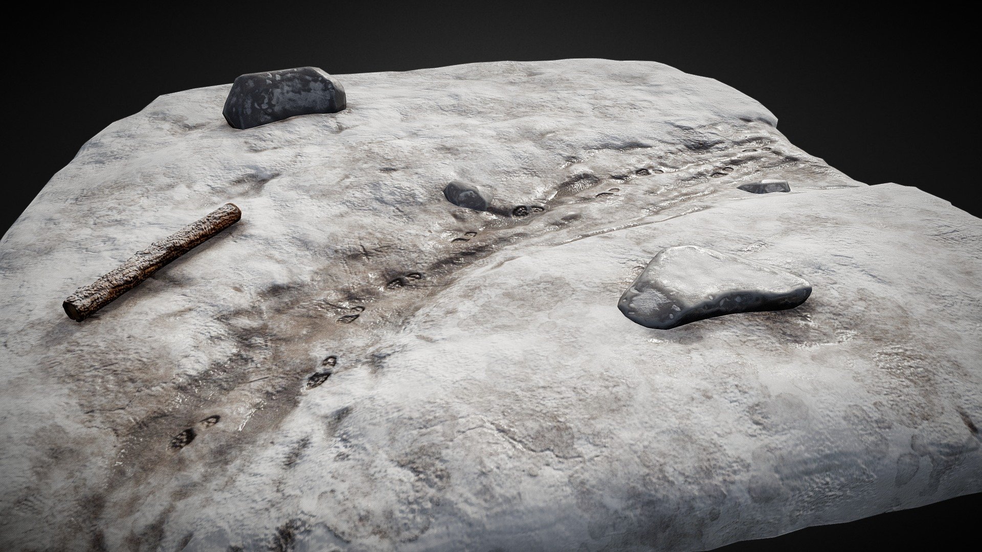 Snow path - 3D model by vincentzdo [5af8425] - Sketchfab