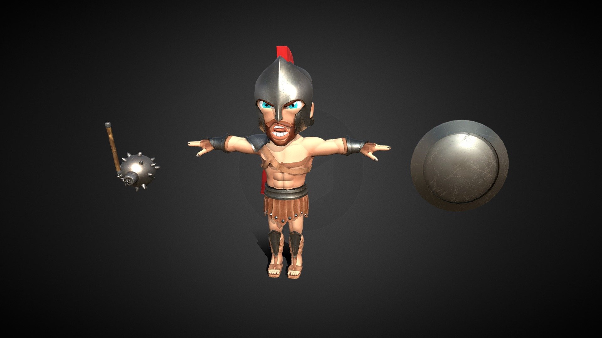 Gladiator - 3D model by Miray Naz Kara (@m.nazkara) [5afa567] - Sketchfab