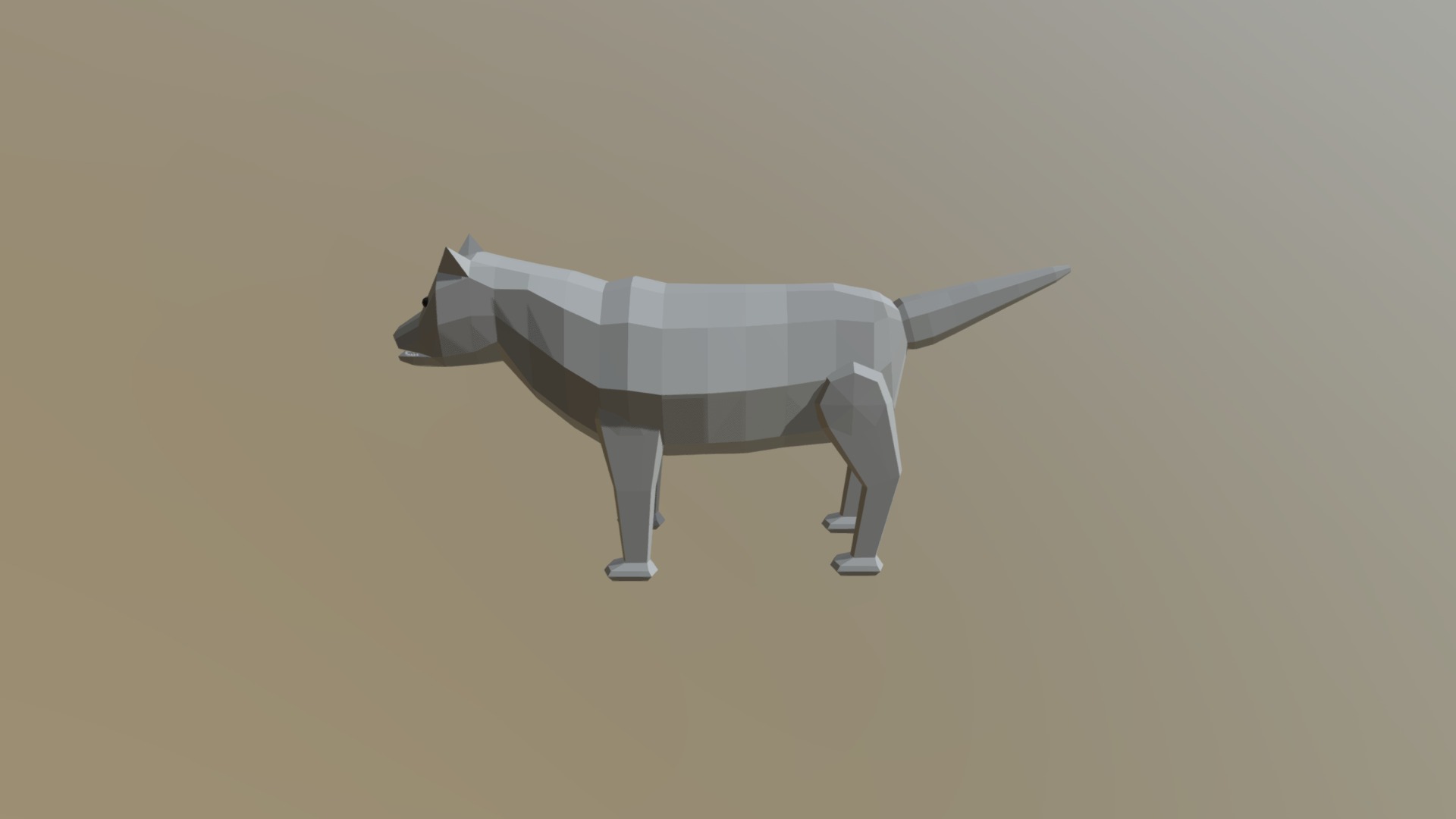 Low-poly Wolf - Download Free 3D model by Zafflex [5afbd66] - Sketchfab