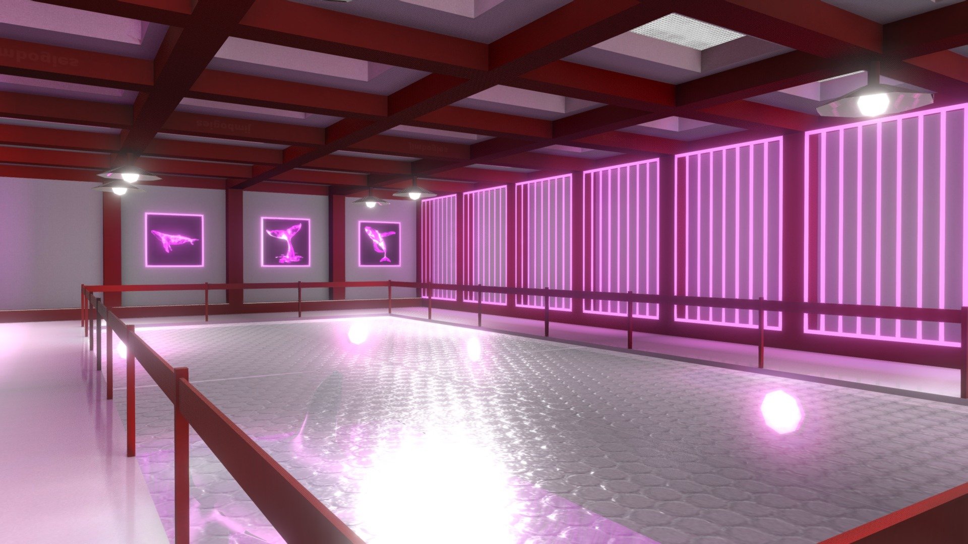 Experimental Neon Room - Download Free 3D model by jimbogies [5afbea2 ...