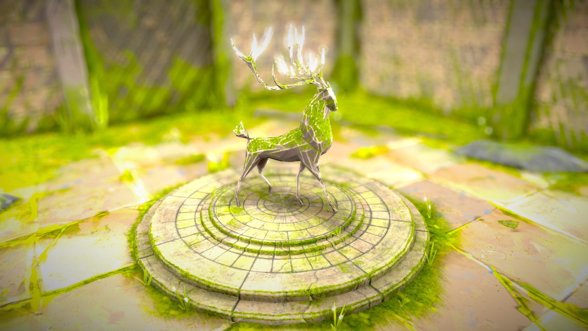 Antler of Majesty - Dungeon of horned deity - Buy Royalty Free 3D model ...