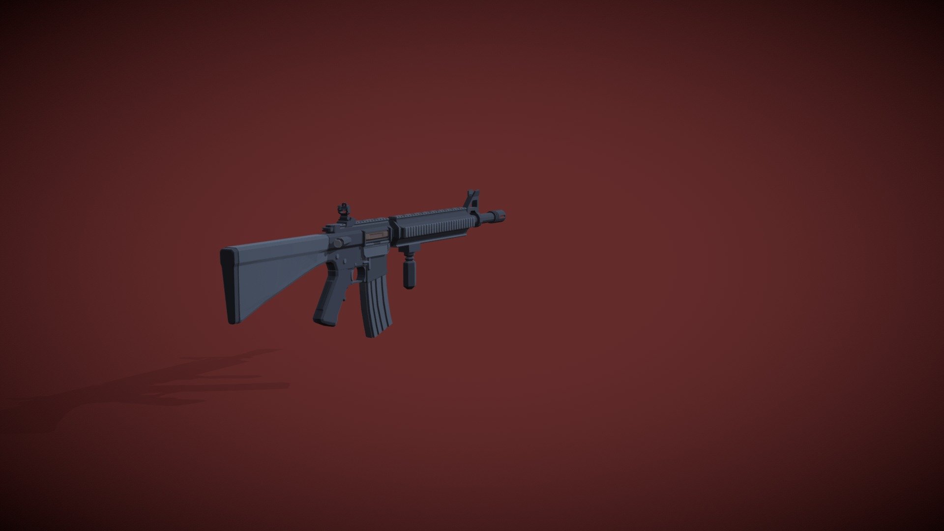 Low-Poly M16A4 - 3D model by Motor_Hugh [5afcffa] - Sketchfab