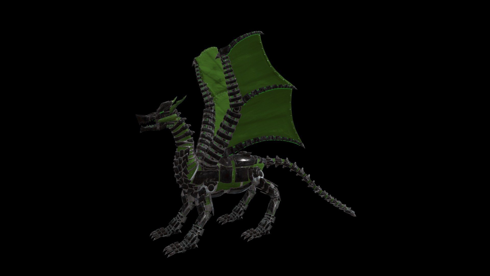 Mechanical Dragon - 3D model by Zer0Shade [5afd406] - Sketchfab