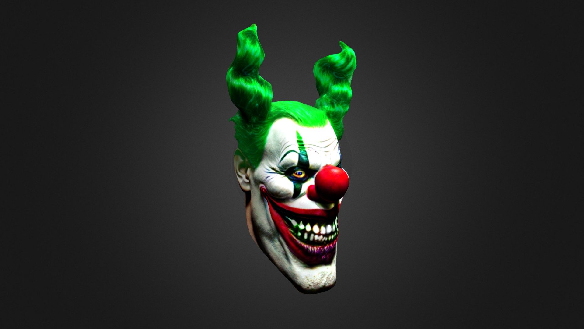 terrorific head clown (I.A) - Download Free 3D model by vicente betoret ...