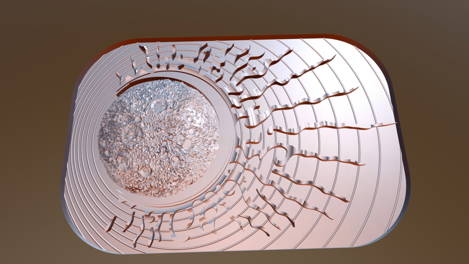 Moon version 2 - 3D model by Blueprint 3D Budapest (@blueprint ...