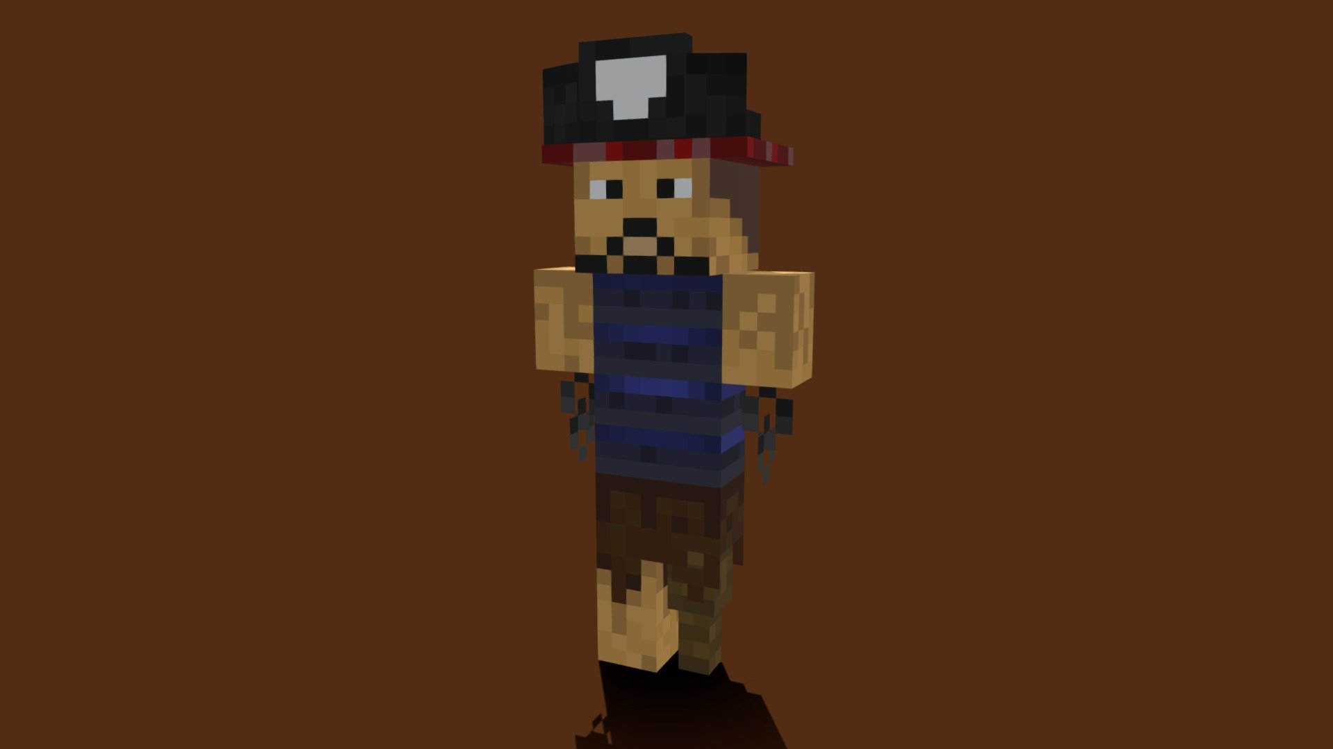 Minecraft Pirate model - 3D model by Guilherme (@oguilhermeon) [5b01043 ...