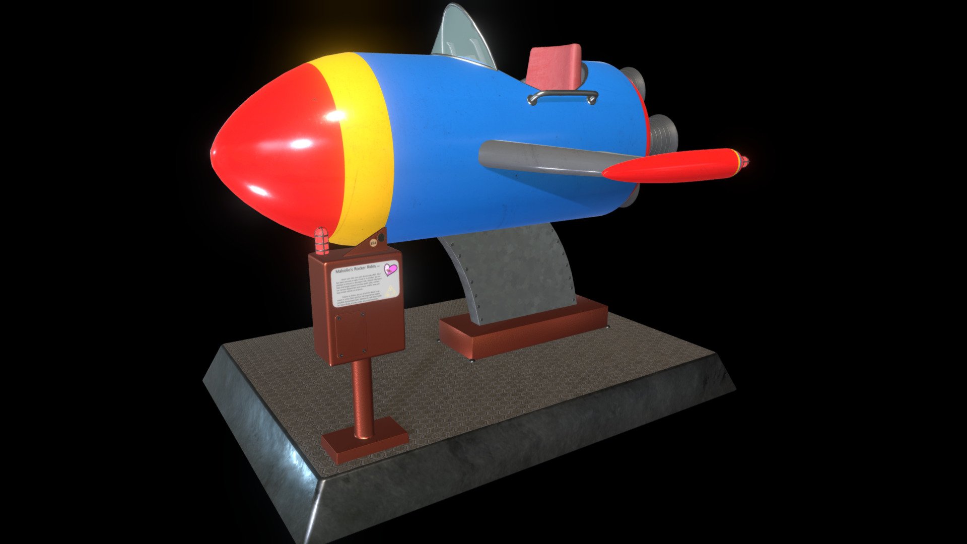 Rocket Ride - 3D model by Ms Malvolio (@ms_malvolio) [5b01078] - Sketchfab