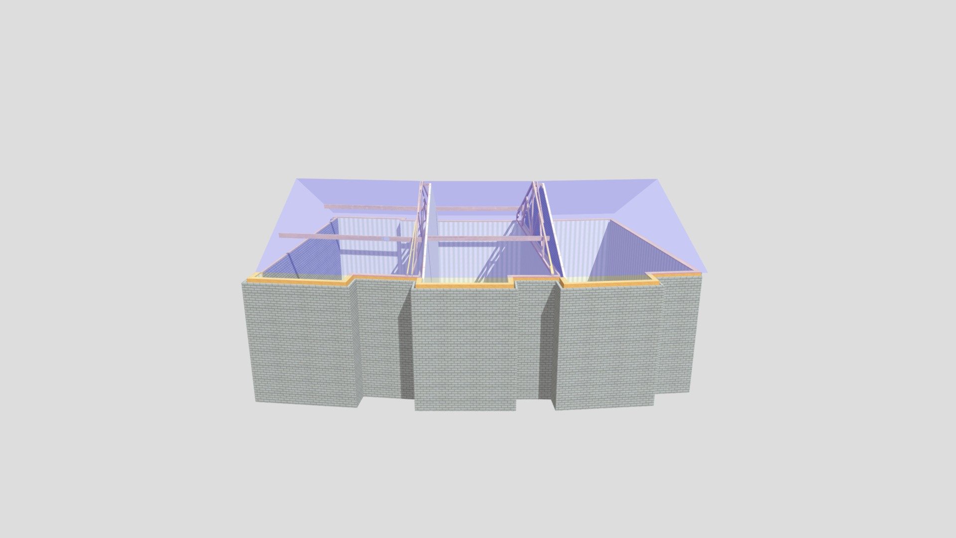 Plots 7-8 - Valley, Ridge & Hip Supports - 3D model by SA ...