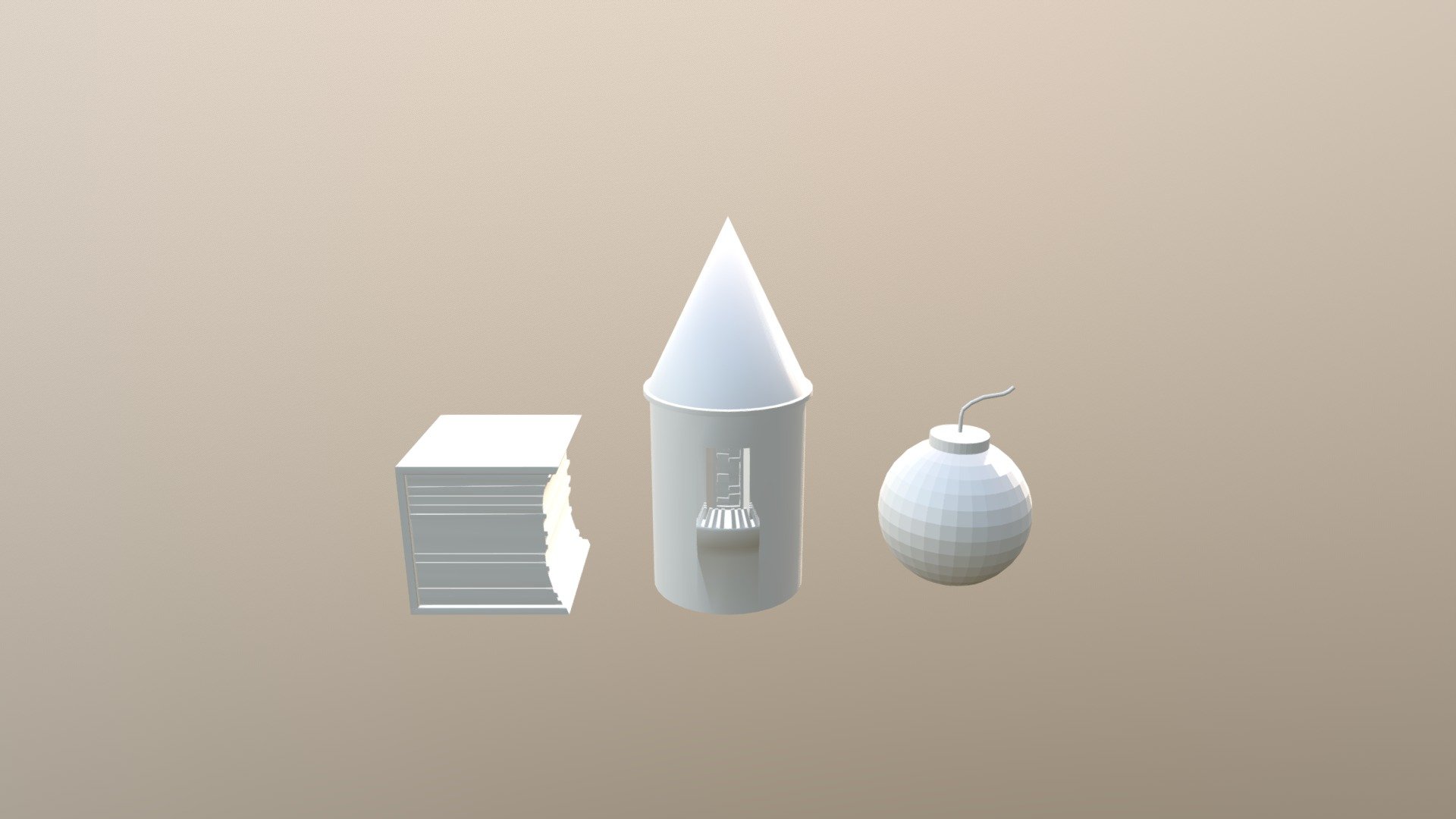 CG Cookie Mesh modeling Fundamentals Exercise 01 - 3D model by pachee [5b06b53] - Sketchfab