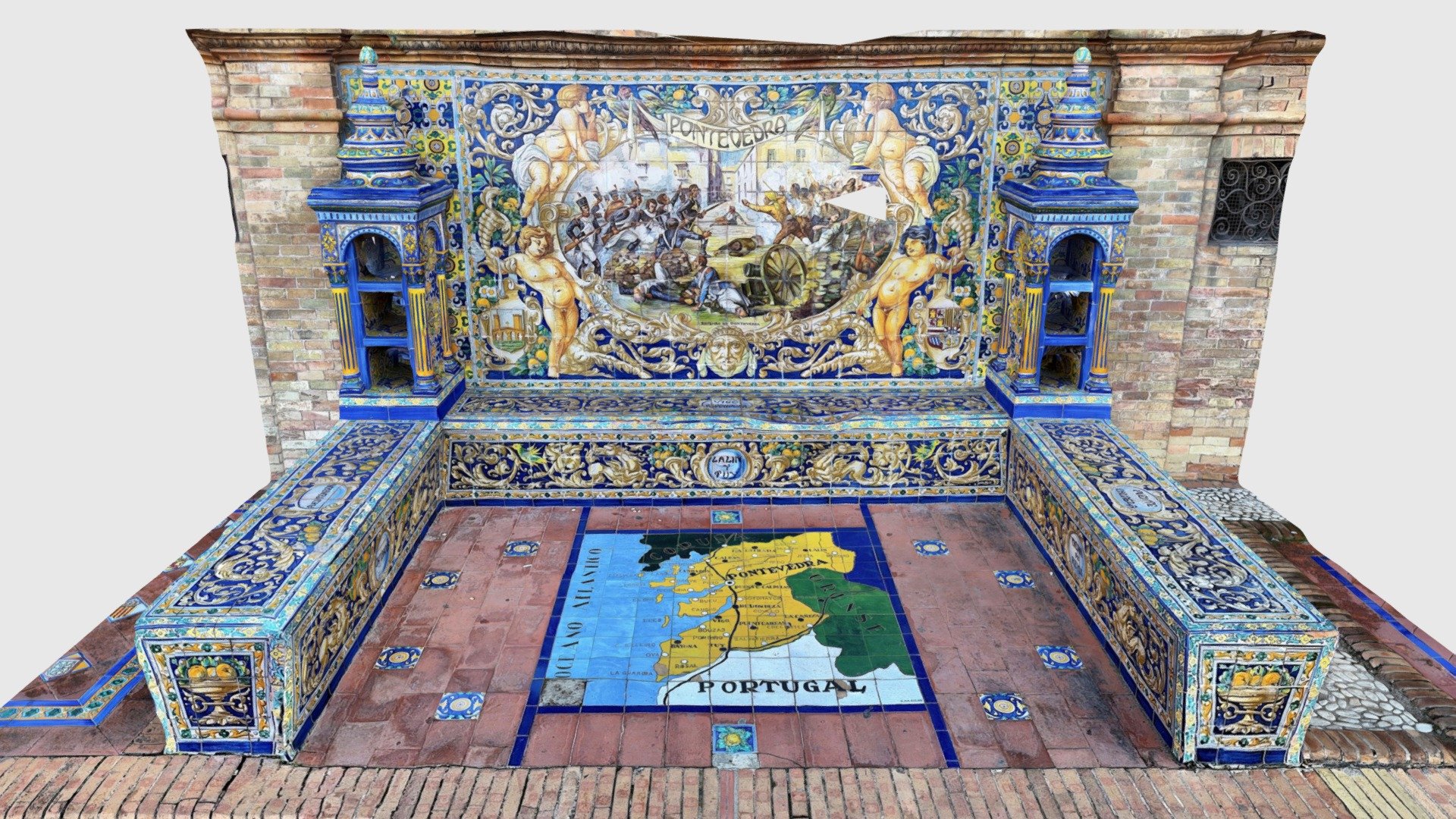 “Pontevedra”, Plaza de Espana, Sevilla - Download Free 3D model by alex ...