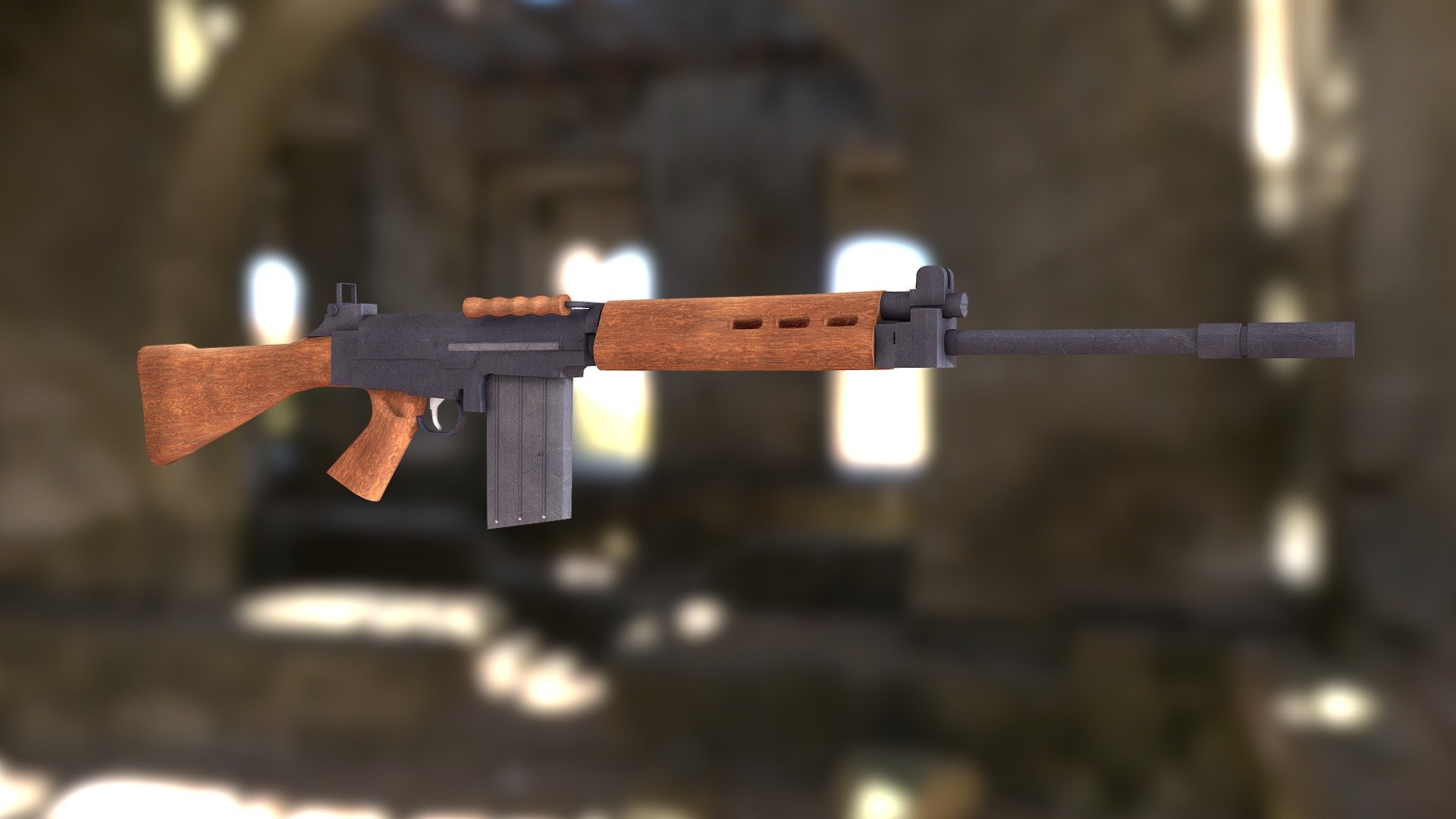FN FAL - 3D model by bradtheking6 [5b085f7] - Sketchfab