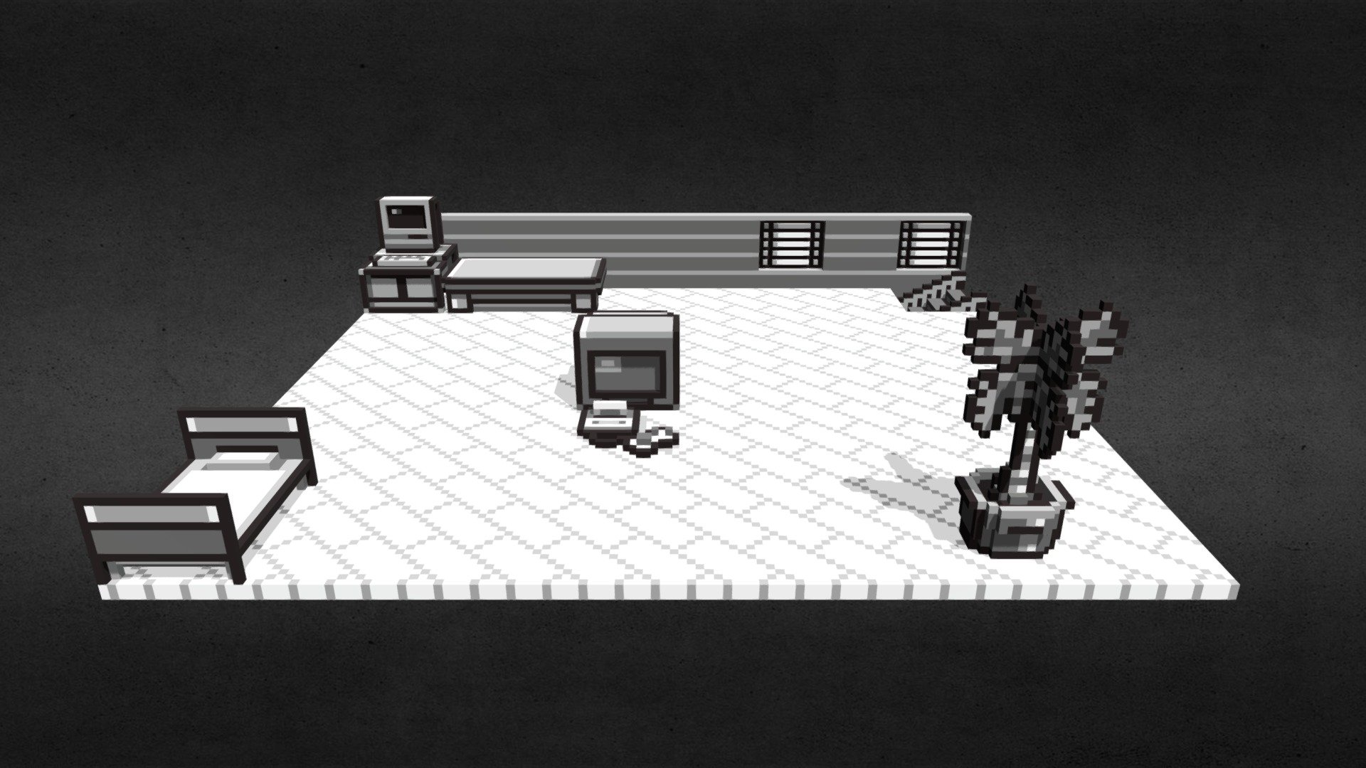 Pokémon - Red's Bedroom - 3D model by pixelwipe [5b089dc] - Sketchfab