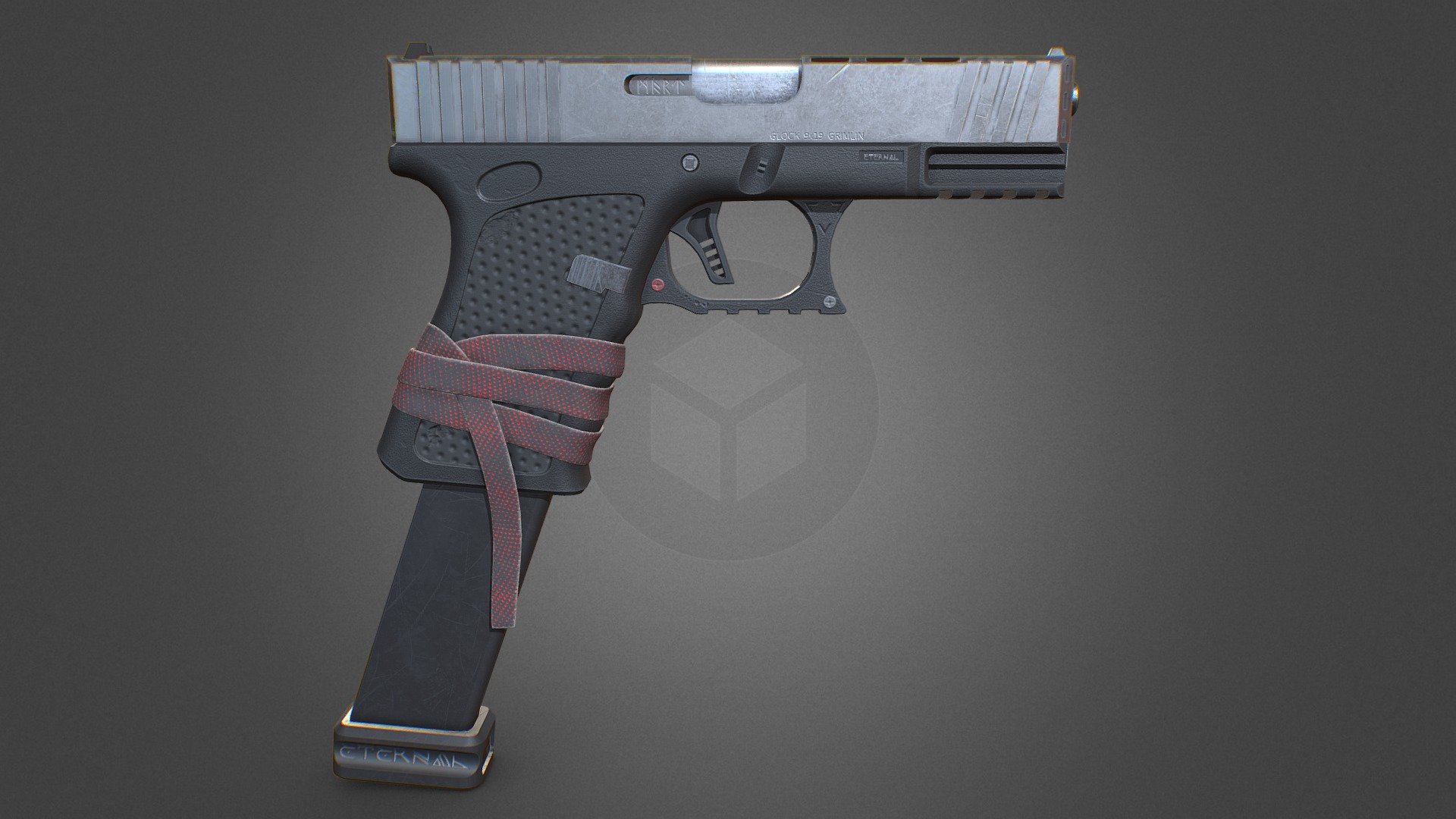 Custom 9mm Pistol - Download Free 3D model by Michael V (@bossdeff ...