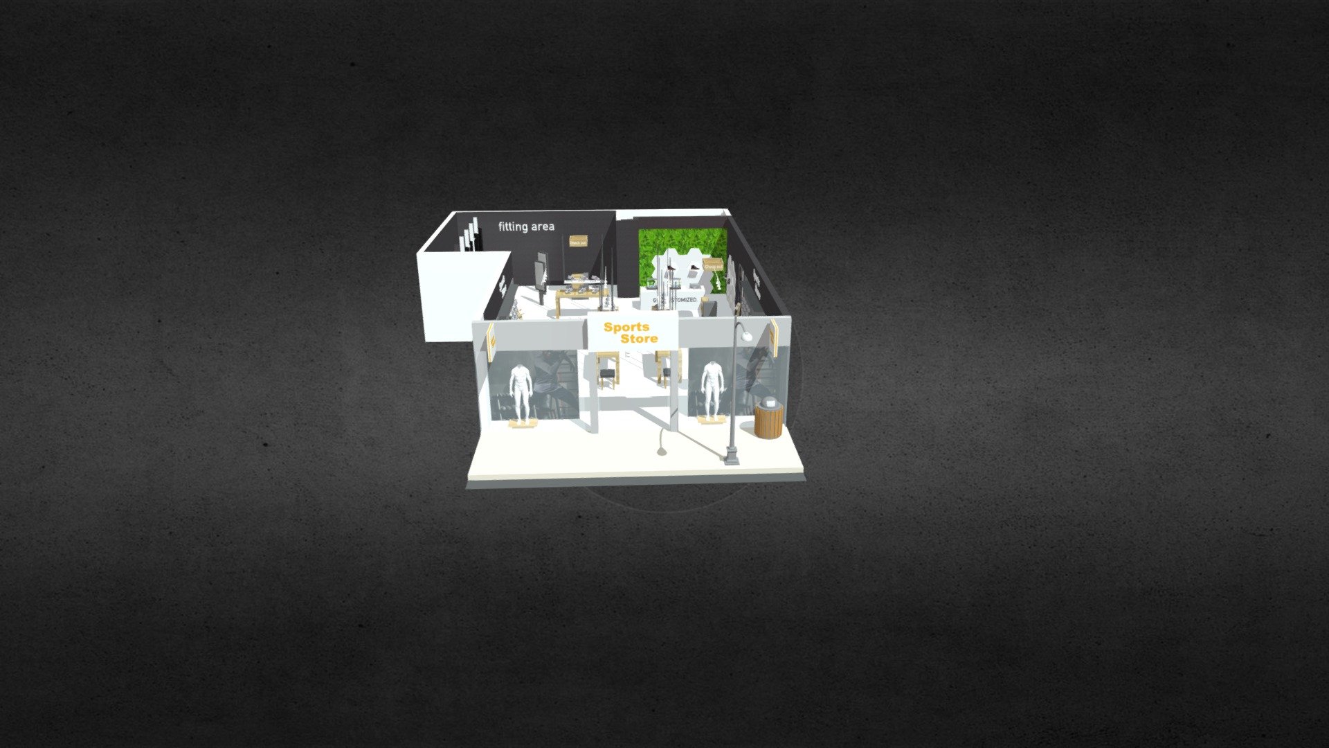 Store of the future - 3D model by maxdroogh [5b0938e] - Sketchfab